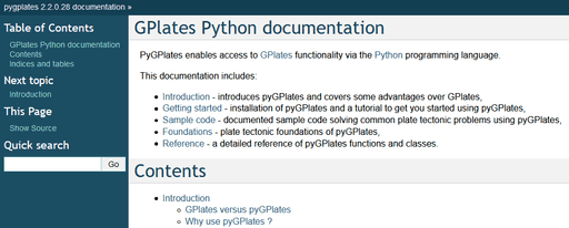 PyGPlates beta revision 12 released | Blog