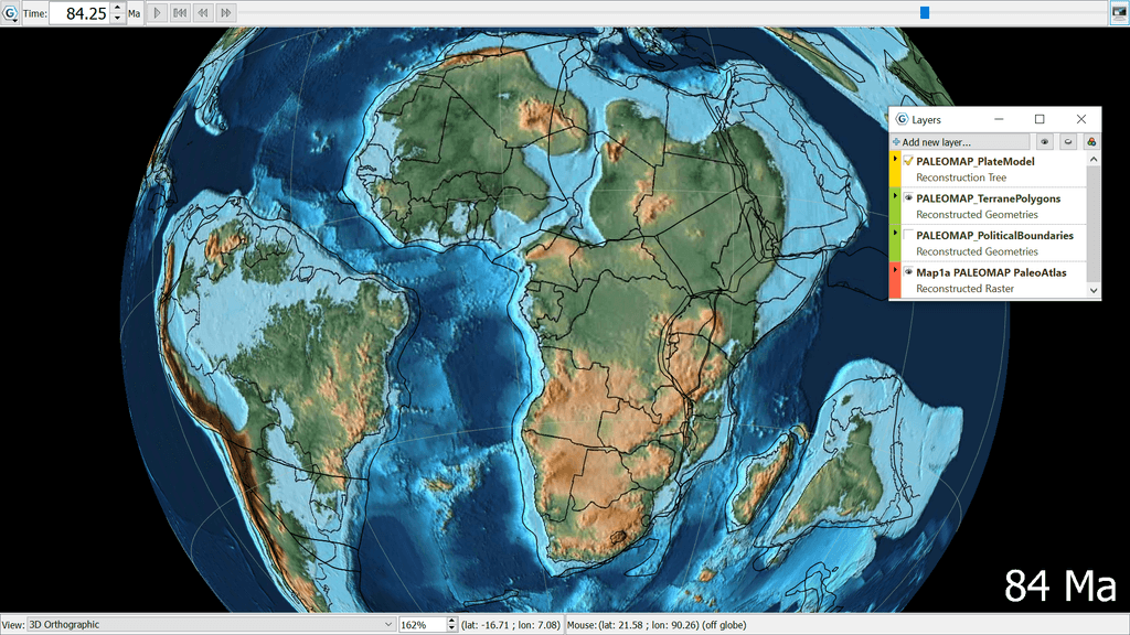 Global PALEOMAP | Screenshot