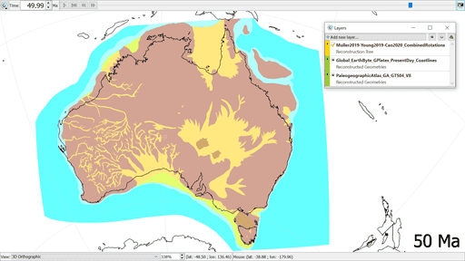 Paleogeographic Atlas of Australia | Screenshot