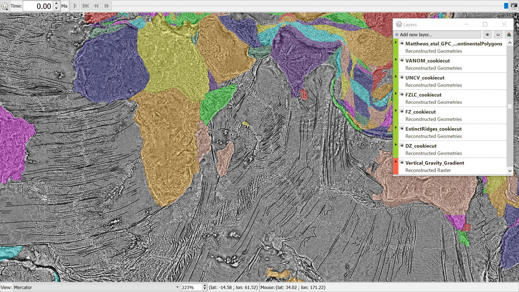 Vertical Gravity Gradient and Seafloor Fabric | Screenshot